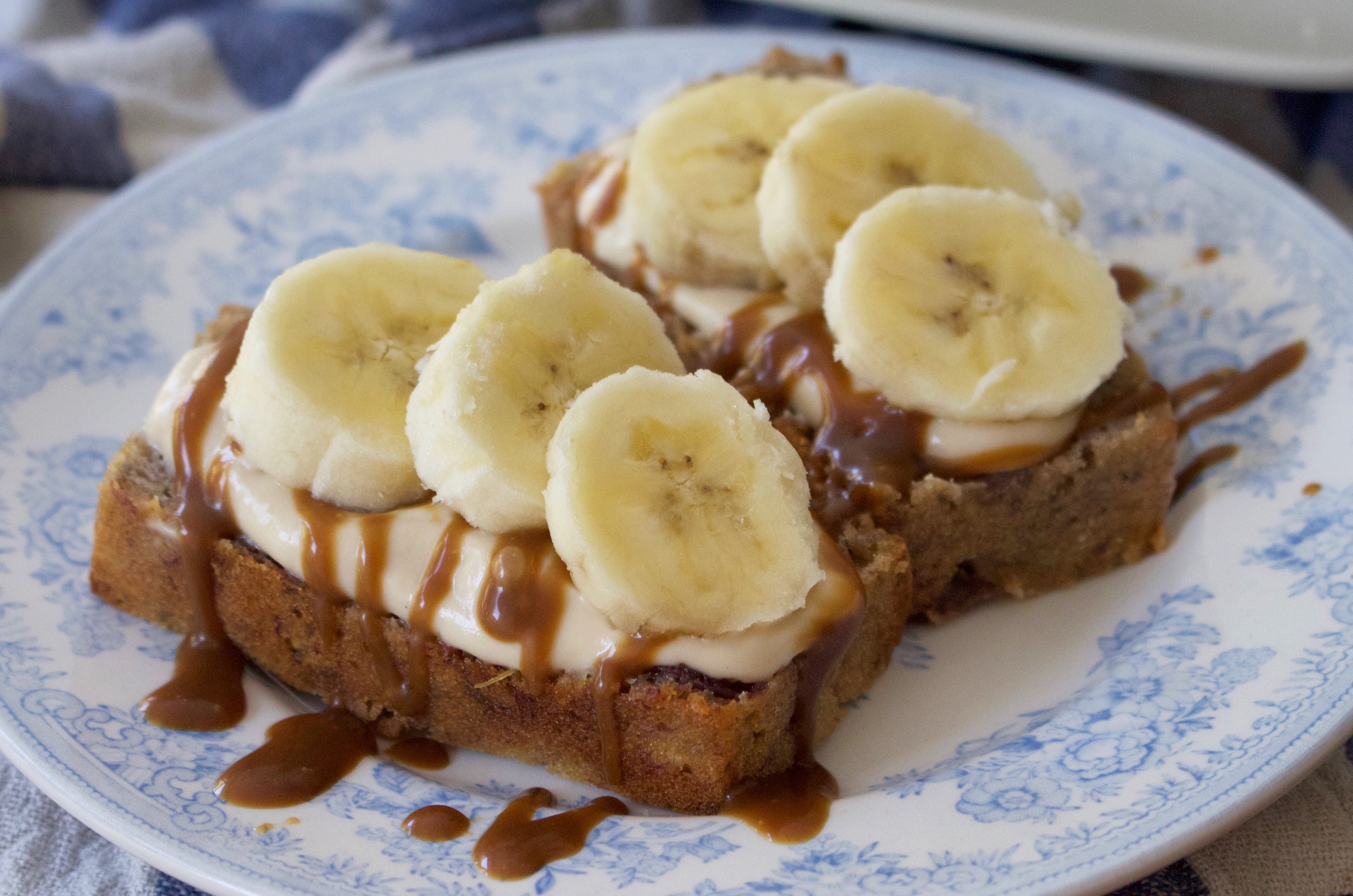 Caramel banana bread