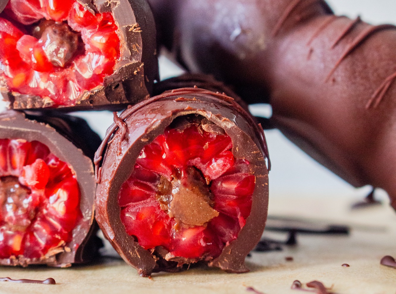 Chocolate and raspberry is possibly my favourite flavour combination ...